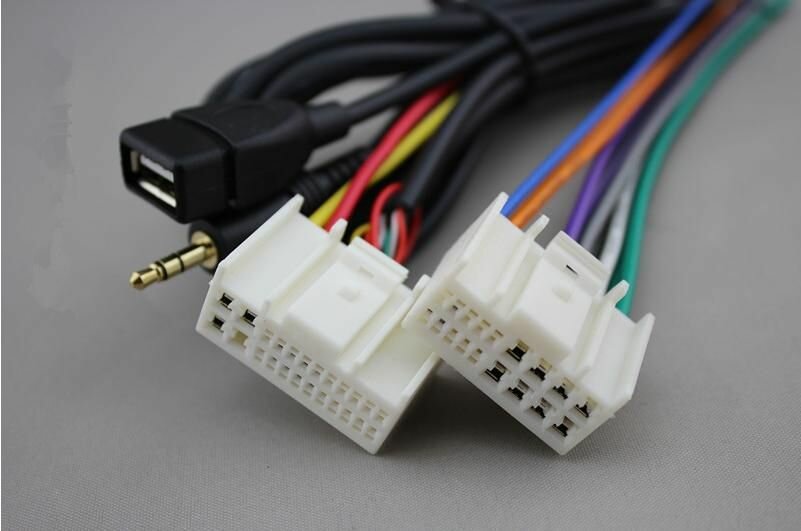 Штатные аудио колодки с USB и AUX Киа Рио 3 Kia Rio 3 2011-2017