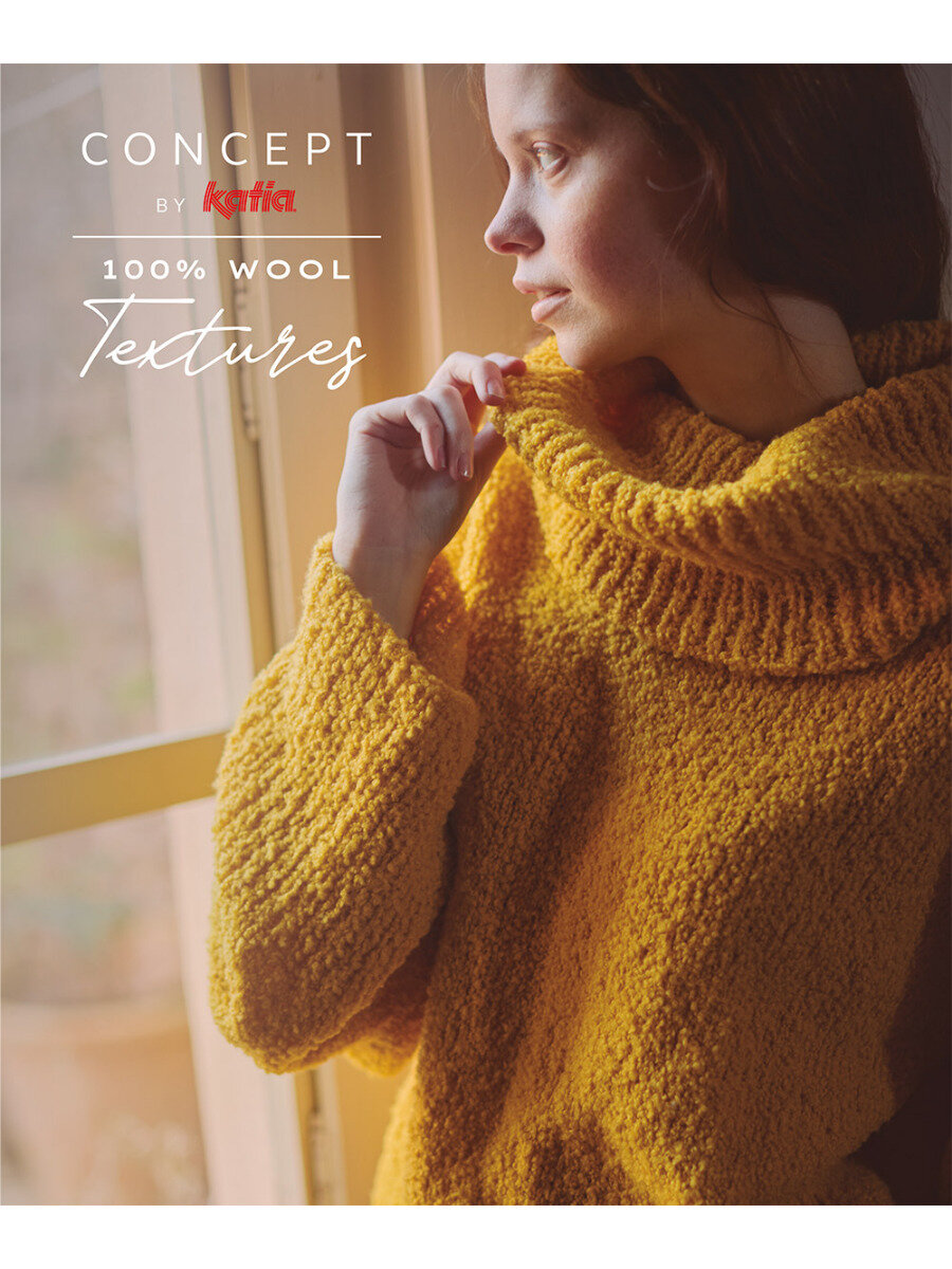 Журнал с моделями по пряже Woman-Man 100% WOOL TEXTURES 1 А4 5 шт, KATIA