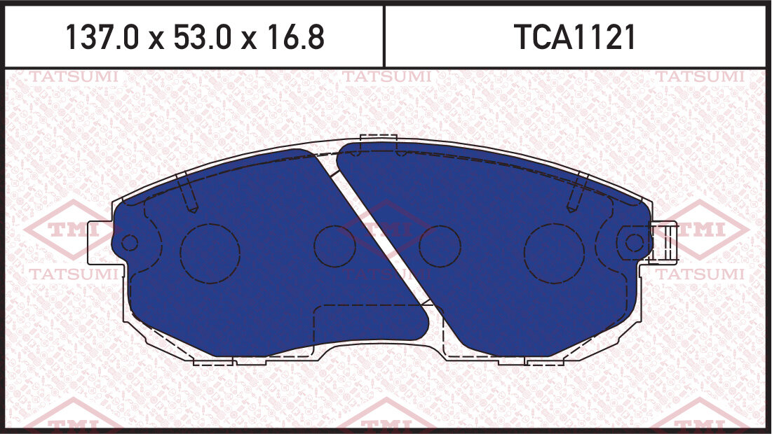 TCA1121 Колодки тормозные NISSAN JUKE/TEANA 03- перед.