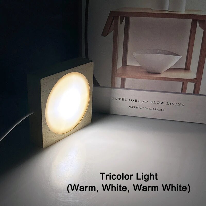 Ночник на подставке 10см, Tricolor Light