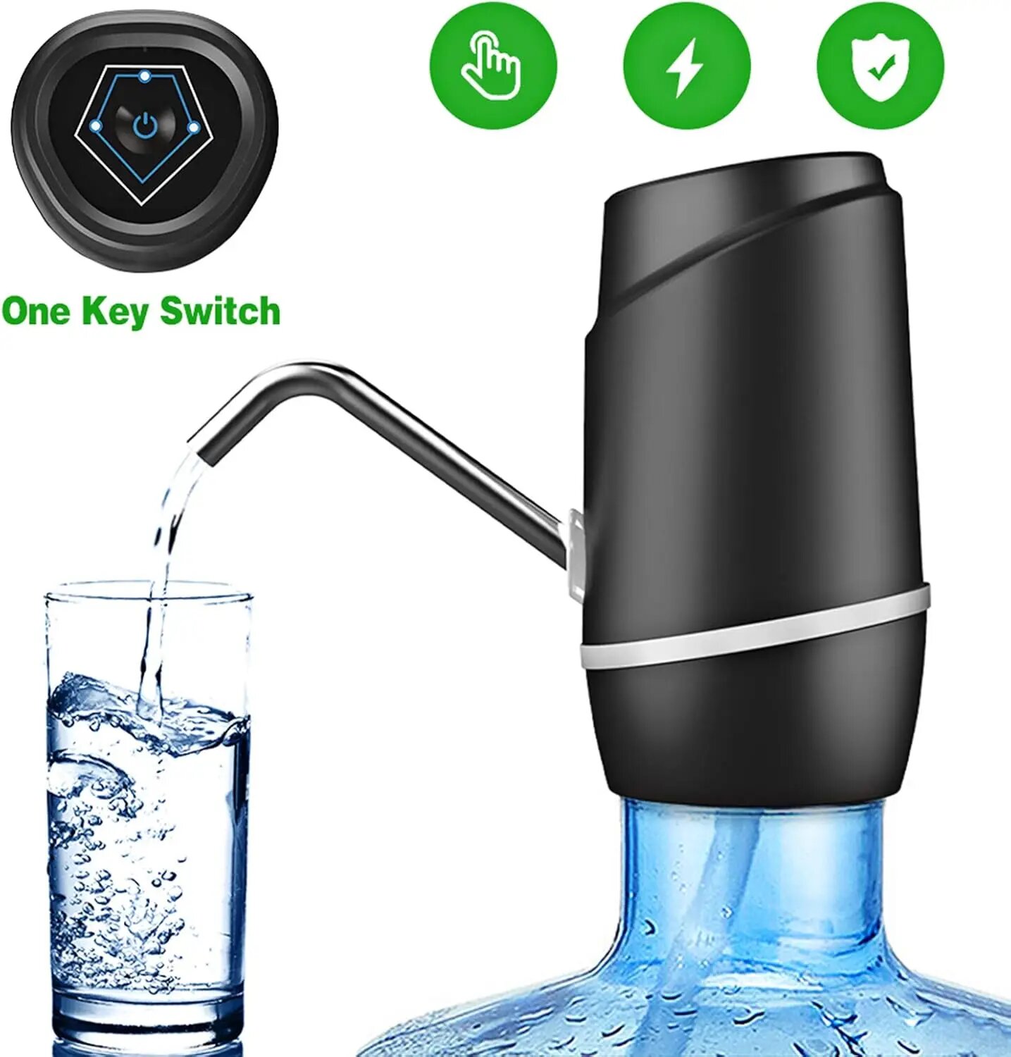 Портативный электрический насос для воды 2-5 галлонов New Style Water Pump