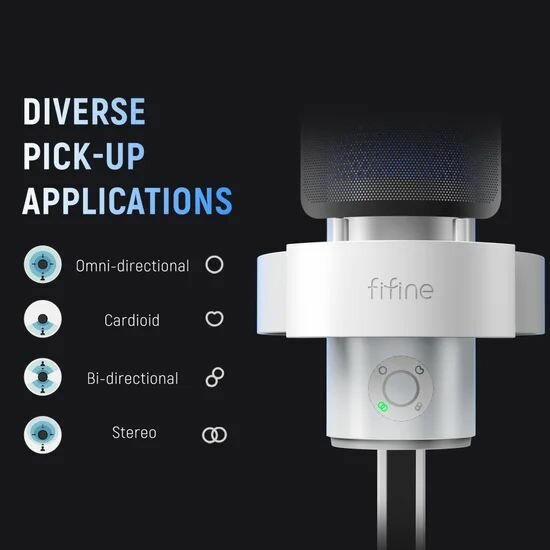 Микрофон FIFINE A9W, White — фото 1