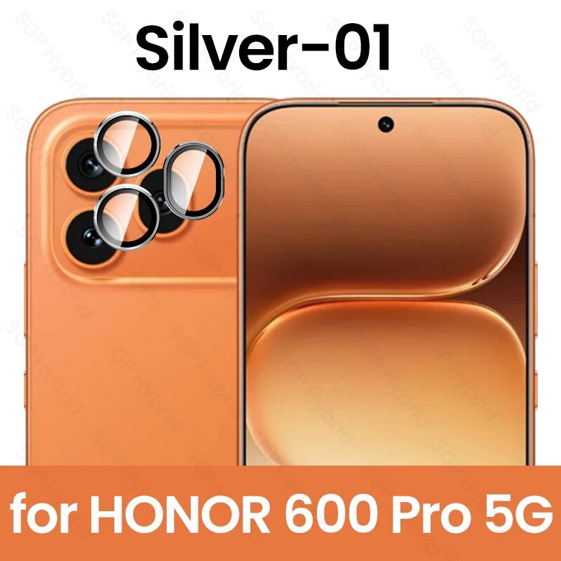 Защитное стекло для камеры Honor 600 Pro / 600 Lite / 600 Pro 5G из алюминиевого 600 Pro-Silver-01