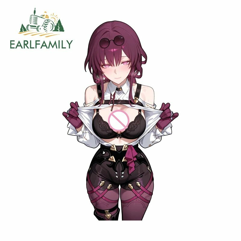 EARLFAMILY Honkai Kafka Waifu Tear Boobs Fine Decal Creative Nsfw Decal Бордовый, YT-597330, 13cm
