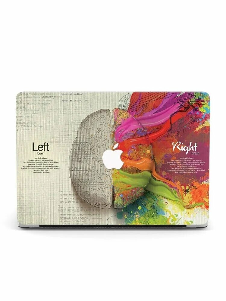 Чехол для MacBook Pro 13 M2 M1 человек право левый мозг, чехол для макбука про 13 2022 2020-2016