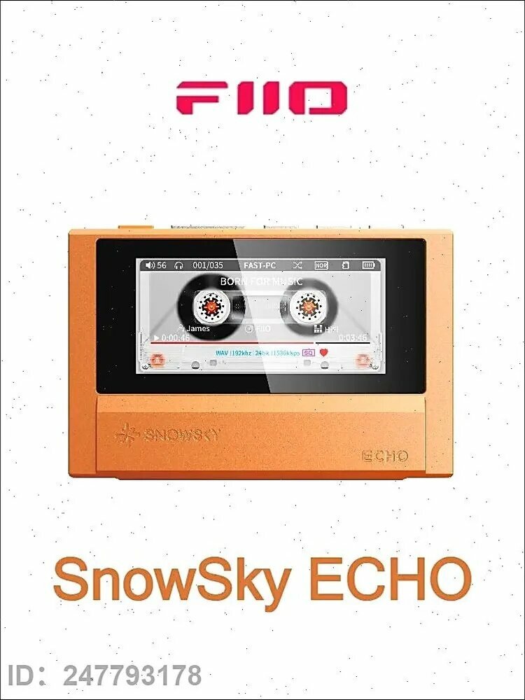 FiiO SnowSky ECHO Портативный Bluetooth MP3-плеер с системой двойного вывода объемом 8 ГБ и поддержкой CS43198 DSD WAV