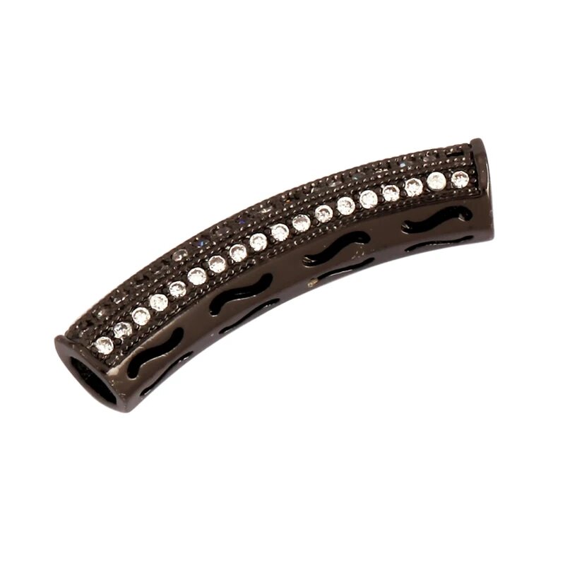 Бусины Beadsfeeder, кубический цирконий, золотистые, 1 шт. N076979-Black