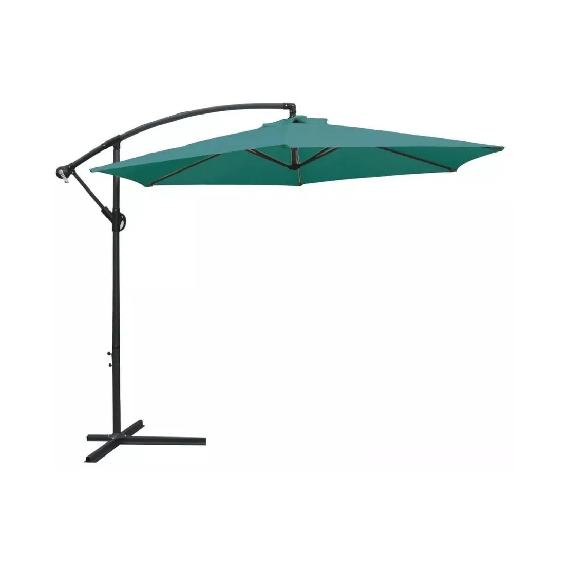 Зонт садовый Green Glade 6004, 6 спиц, регулируемый угол наклона, полиэстер 160 г/м², зеленый