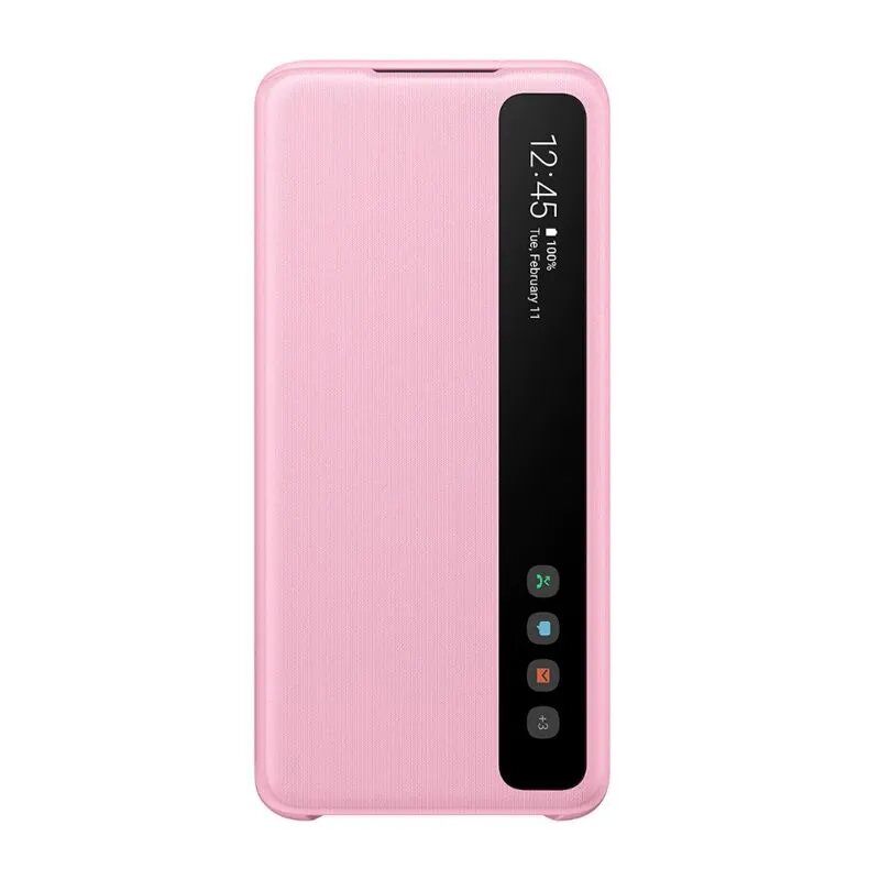 Чехол Smart Clear View Cover Samsung Galaxy S20 Pink Поликарбонат