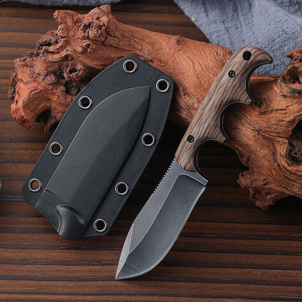 CRKT2375 Портативный прямой нож на цепочке, для альпинизма, походов и личной защиты