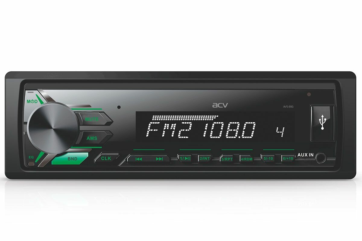 Автомагнитола ACV AVS-811G 1DIN 4х50 Вт, 3,2", MP3, WMA, WAV, FLAC (33147)