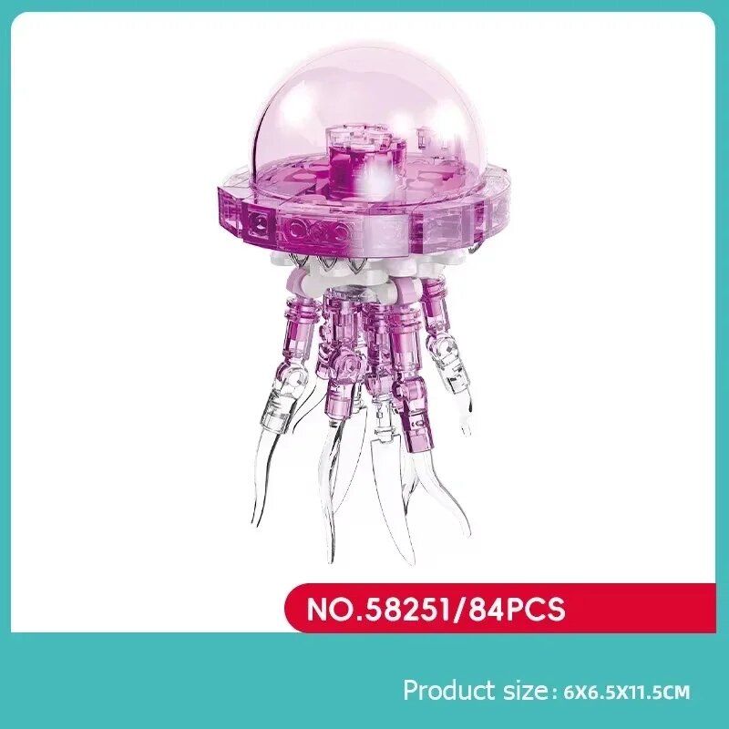 Набор 3D-конструкторов JIE STAR Океанские Животные 58251-jellyfish