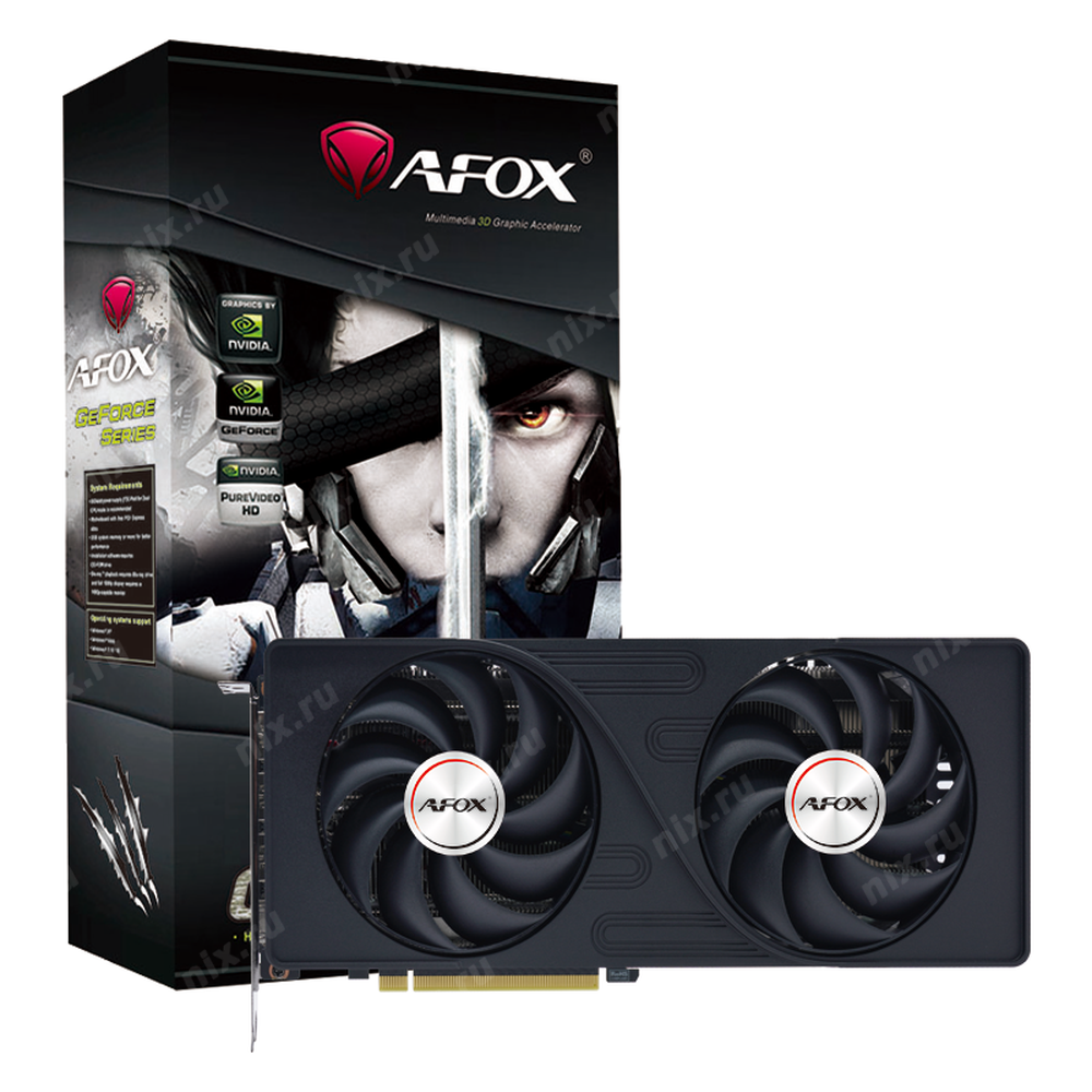 AF3070-8192D6H7-V2 Видеокарта Afox RTX3070 GAMING 8GB GDDR6 256bit 3xDP HDMI 2FAN RTL
