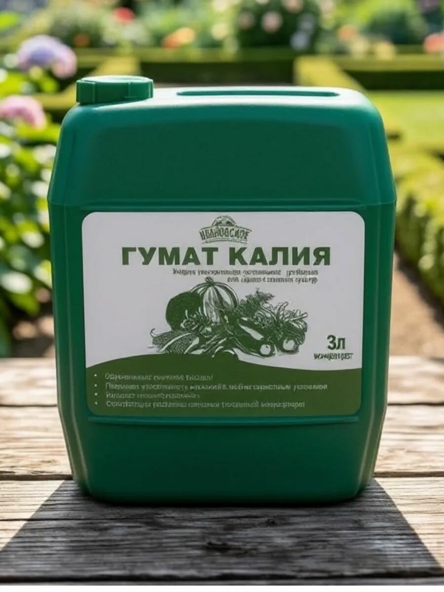 Гумат калия удобрение для огорода и сада 3л (Фермерское хозяйство Ивановское)