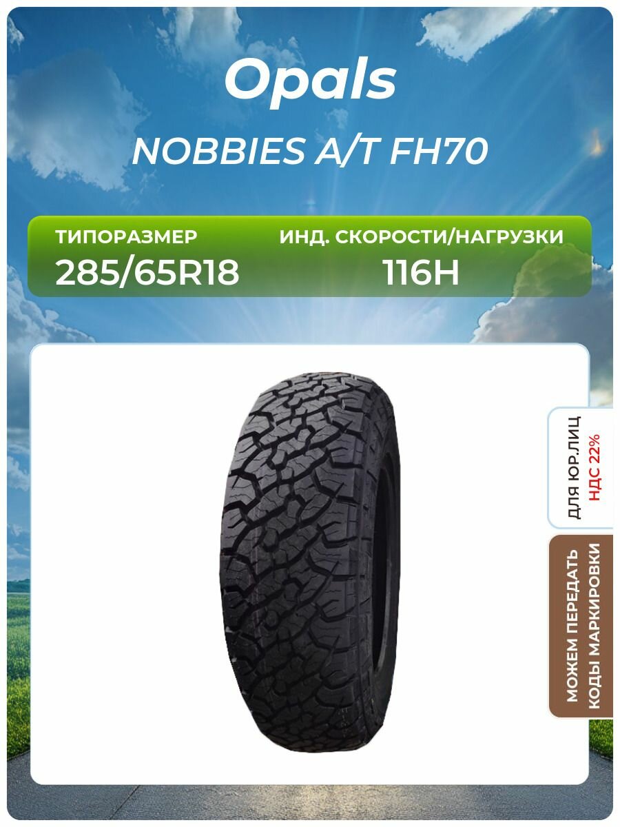Шина Opals NOBBIES A/T FH70