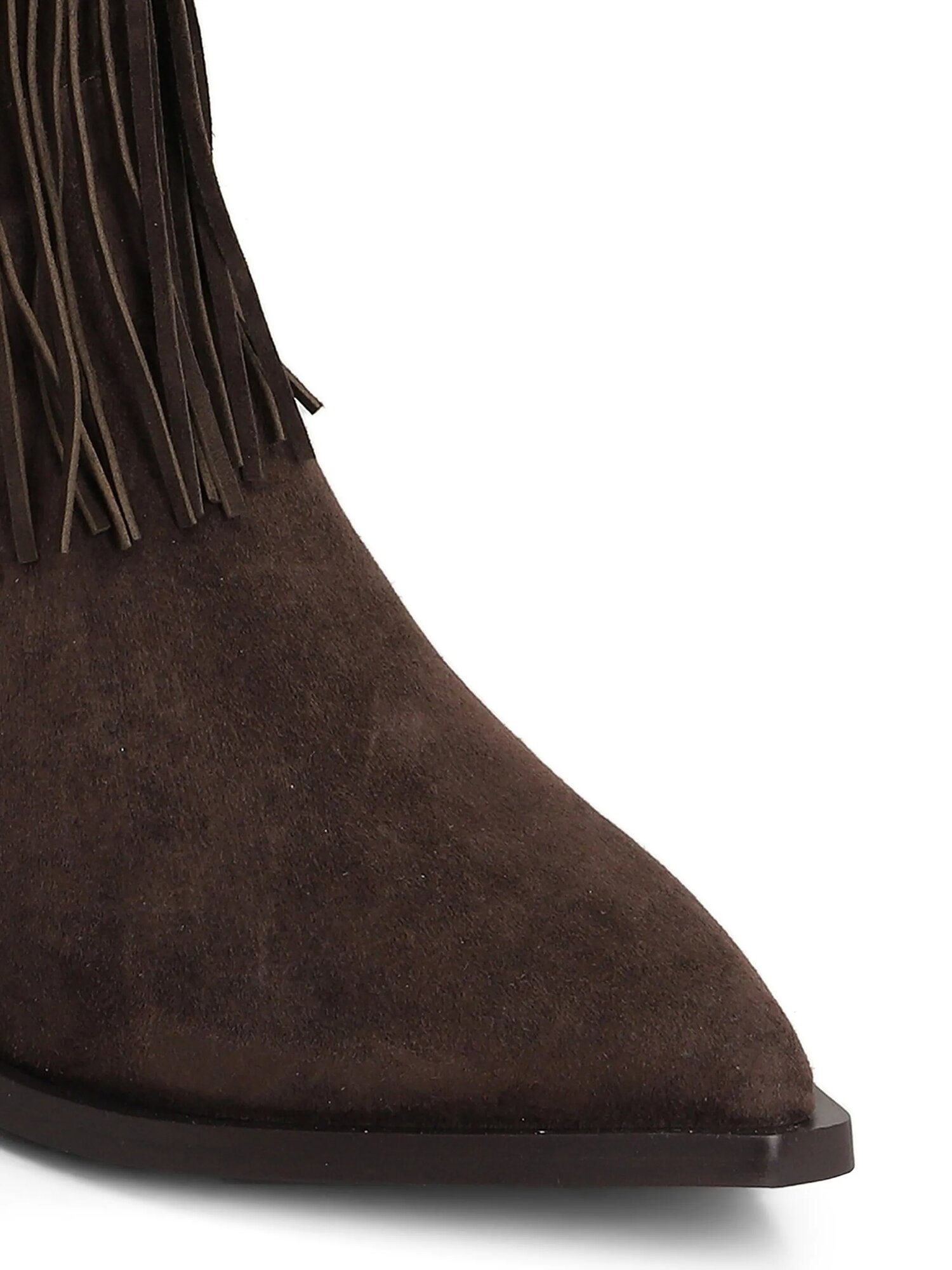 Ботинки Marc Ellis Fringed studded ankle boots, размер 36, brown — фото 1