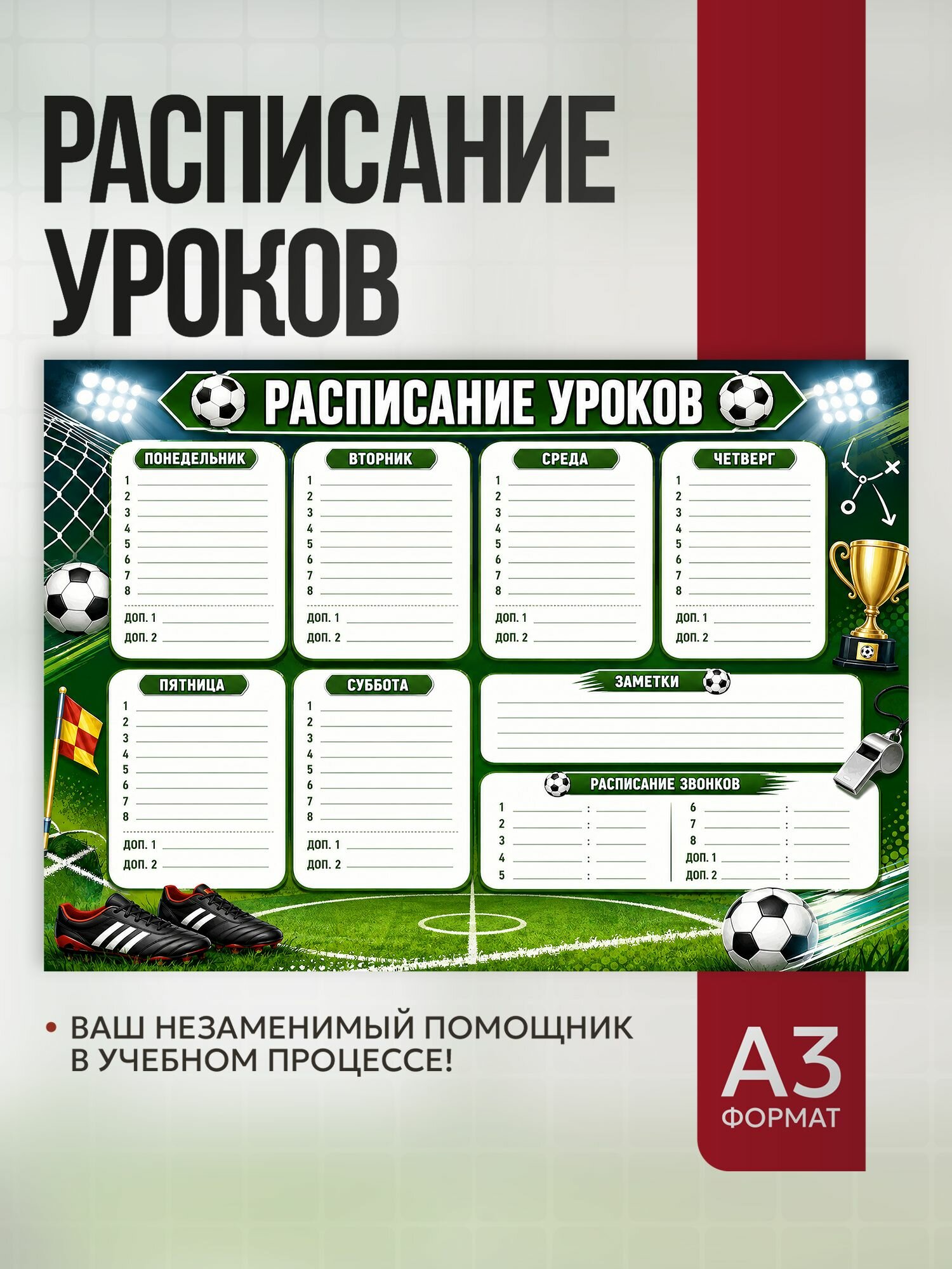 Расписание уроков Футбол