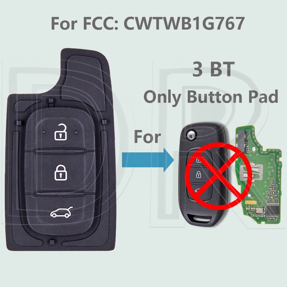 Кнопка для ключа Renault 3 BT, FCC: CWTWB1G767