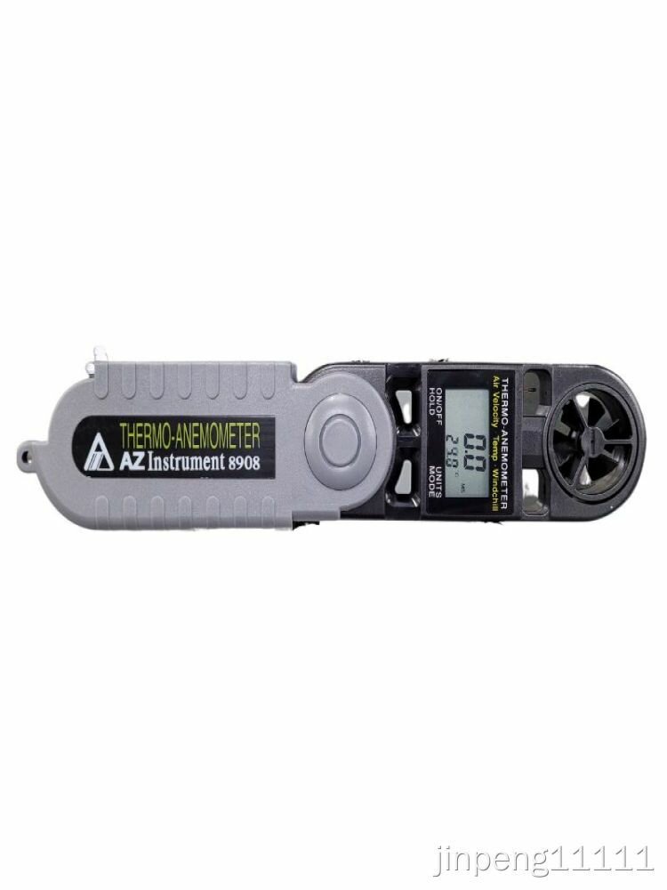 Термоанемометр AZ Instrument 8908 90/180 градусов, разворачивающийся, цифровой, 235мм, для дома и офиса — фото 1