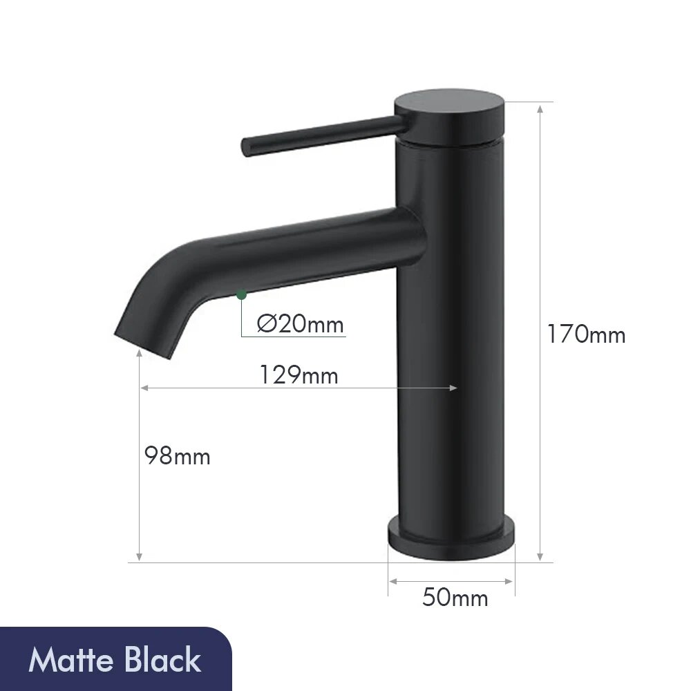 Смеситель для раковины Bagnolux матовое розовое золото Black-S