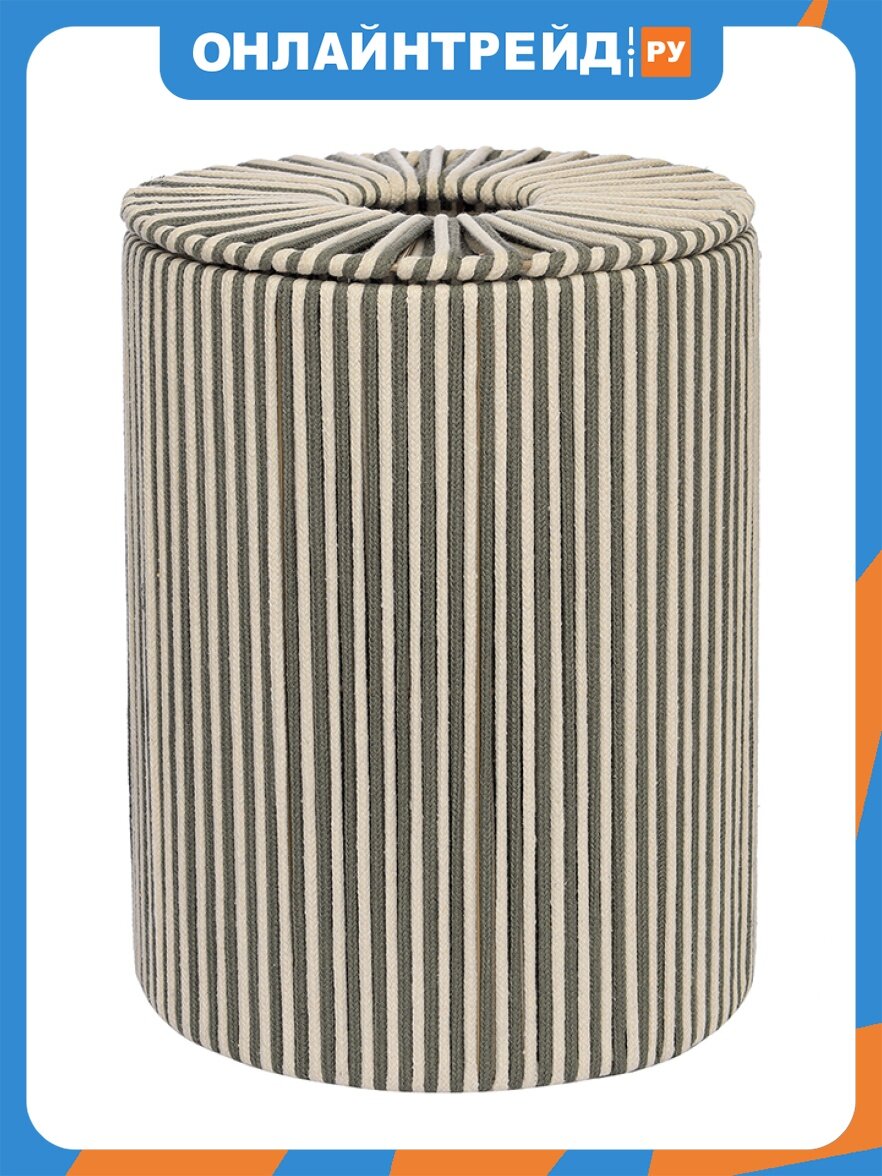Корзина Tkano плетеная Dholak Grey из коллекции Ethnic, размер S