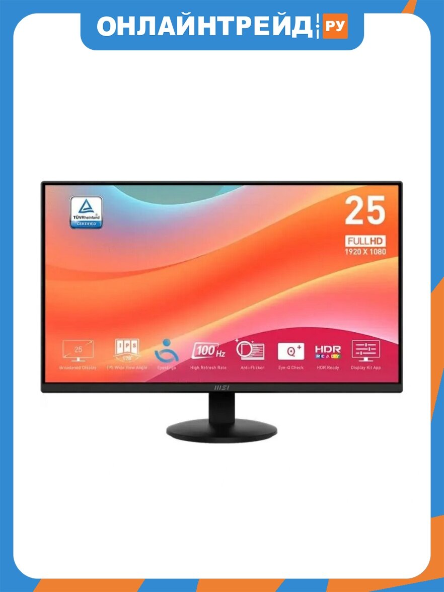 Монитор Msi Pro MP252L 24.5" Black (9S6-3PD7CT-014)