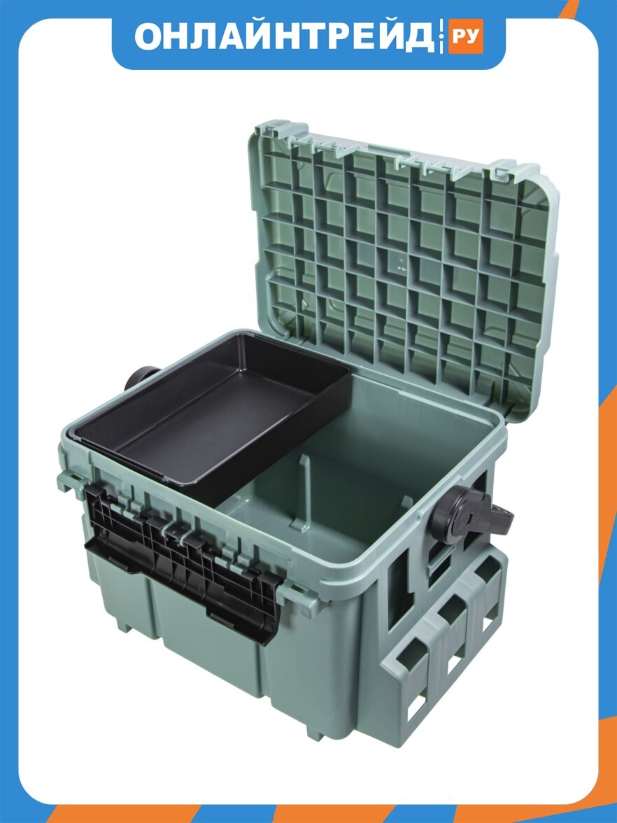 Meiho Ящик рыболов. BUCKET MOUTH BM-7000 Green 475x335x320