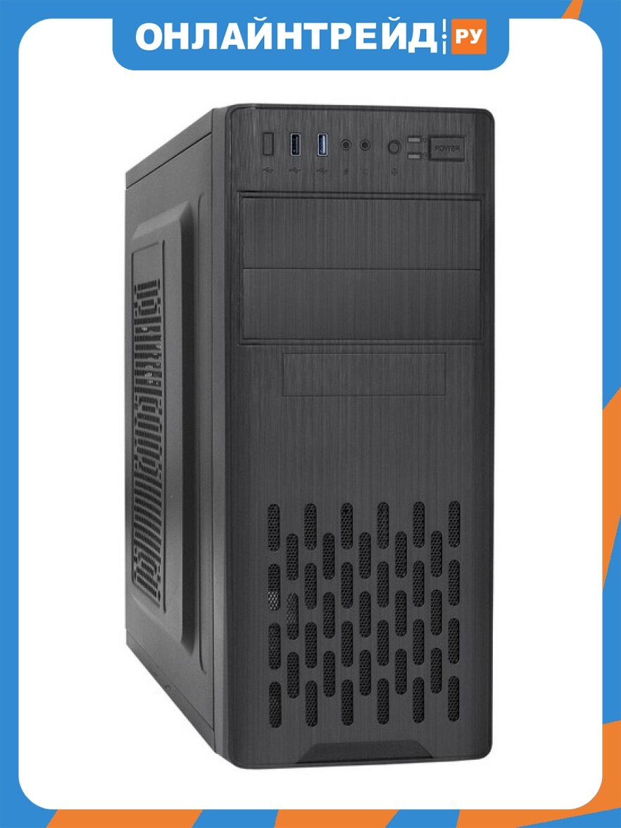 Корпус с блоком питания Exegate CP-606U-AB550, черный (EX292998RUS)