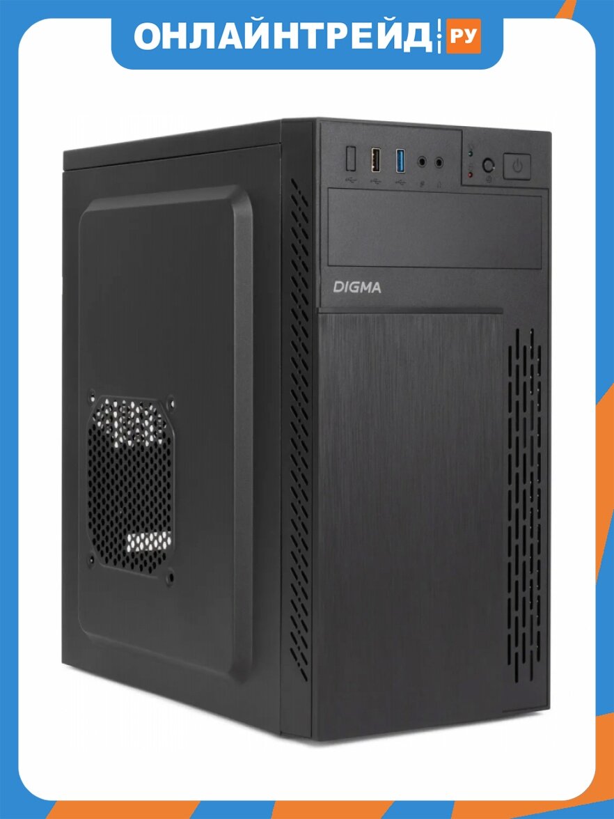 Корпус Digma DCC-MN301 черный без БП mATX