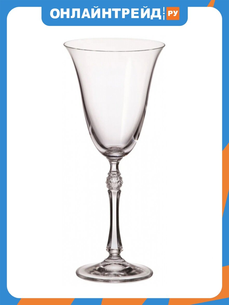 Набор бокалов для красного вина Crystal Bohemia "PARUS", 250 мл (набор 6 шт.)
