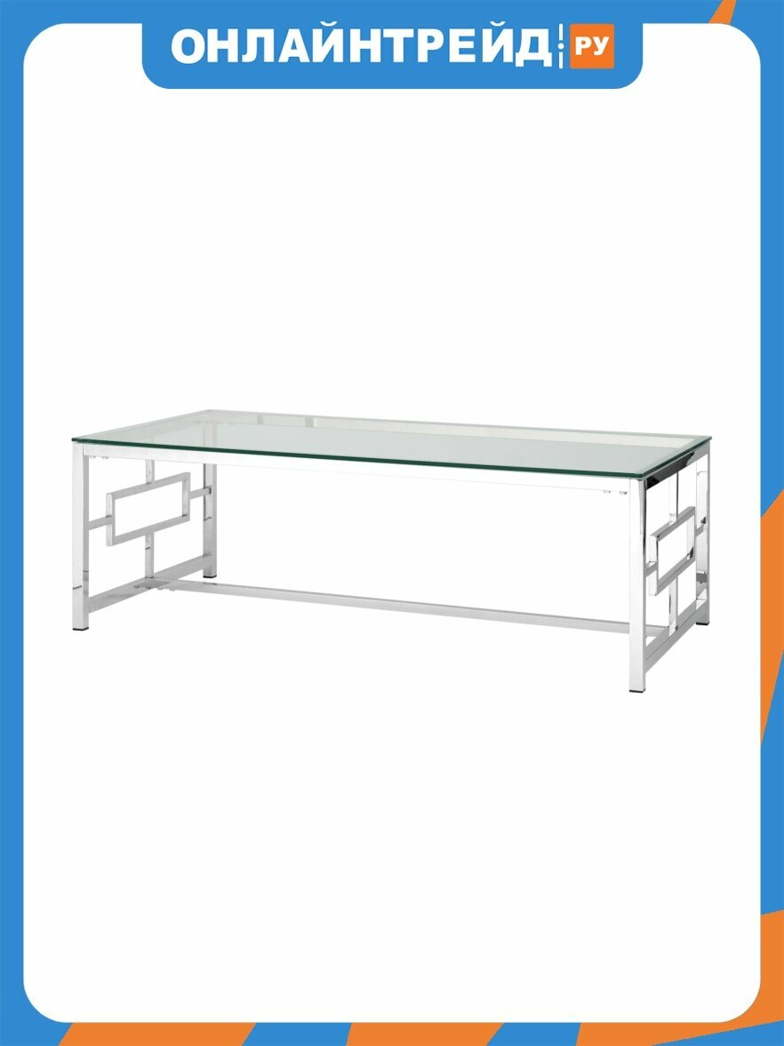 Стол журнальный Stool Group стул груп 120*60 бруклин, прозрачное стекло, сталь