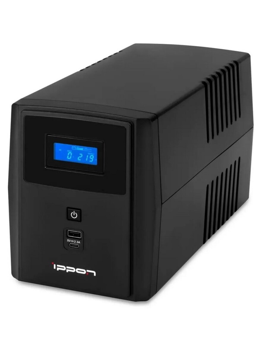 Источник бесперебойного питания Ippon Smart Power Pro II 1600 960Вт 1600ВА черный