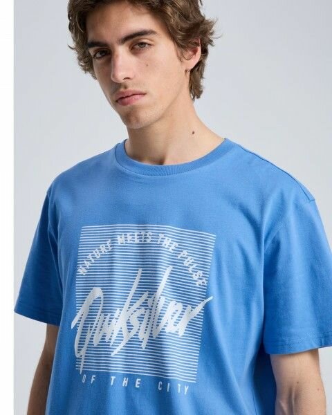 Футболка Quiksilver, размер S, синий — фото 1
