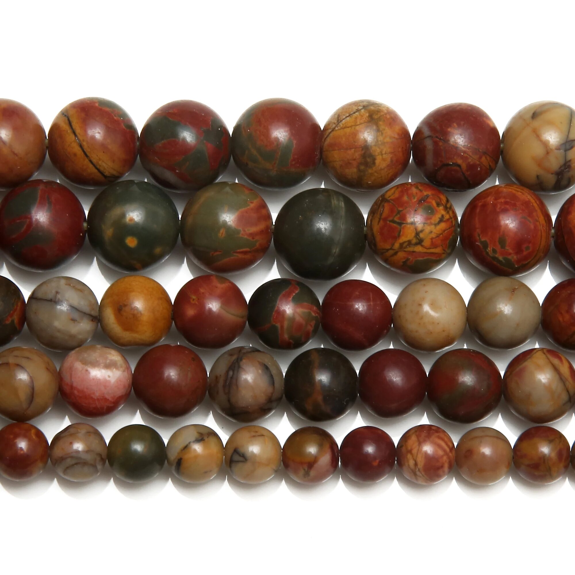Бусины яшма Пикассо, 4 мм, 85-95 шт.