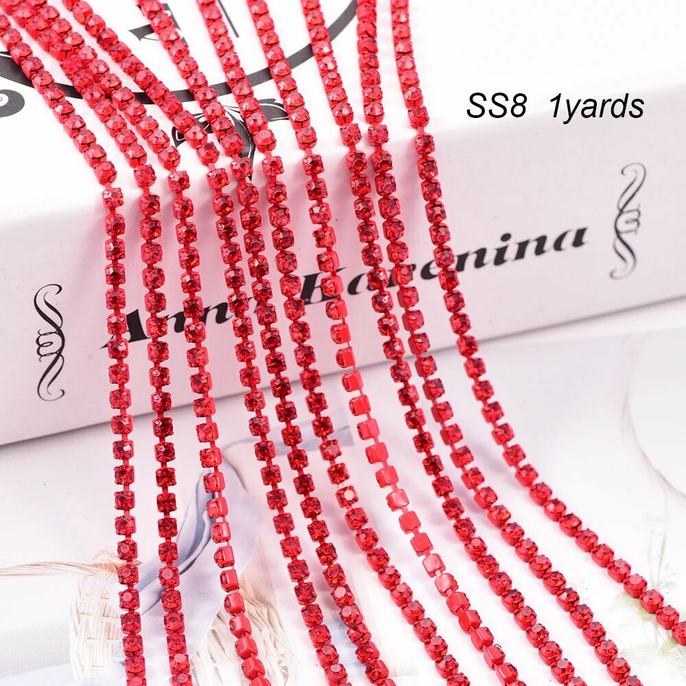 Стразы OLeeya Red Series Mix Size ss8 1yards