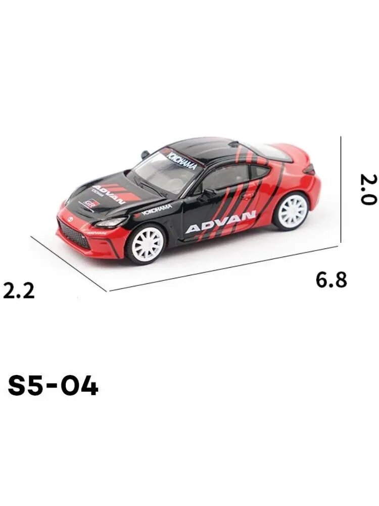 Машинка металлическая модель Xcartoys 1:64 GR86 Advan S5-04 для коллекционеров