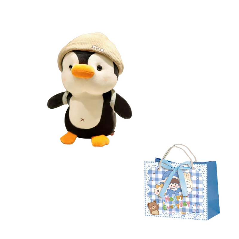 Игрушка-антистресс унисекс XIWANTONG Little Penguin-Gray, плюшевая кукла
