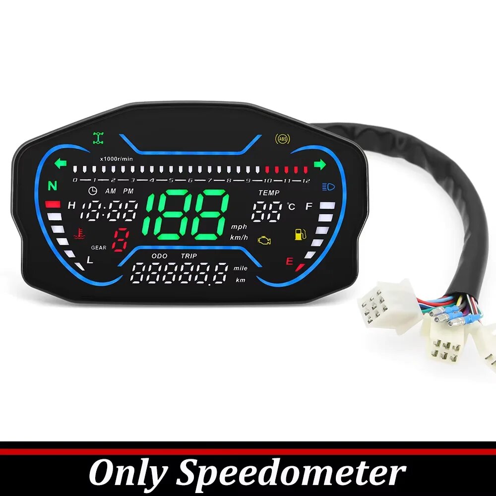Спидометр мотоцикла LED, Only speedometer