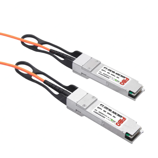 FT-Q40-AOC10m FIBO Кабель/ FIBO QSFP AOC модуль 40G, оптический кабель, 10 метров