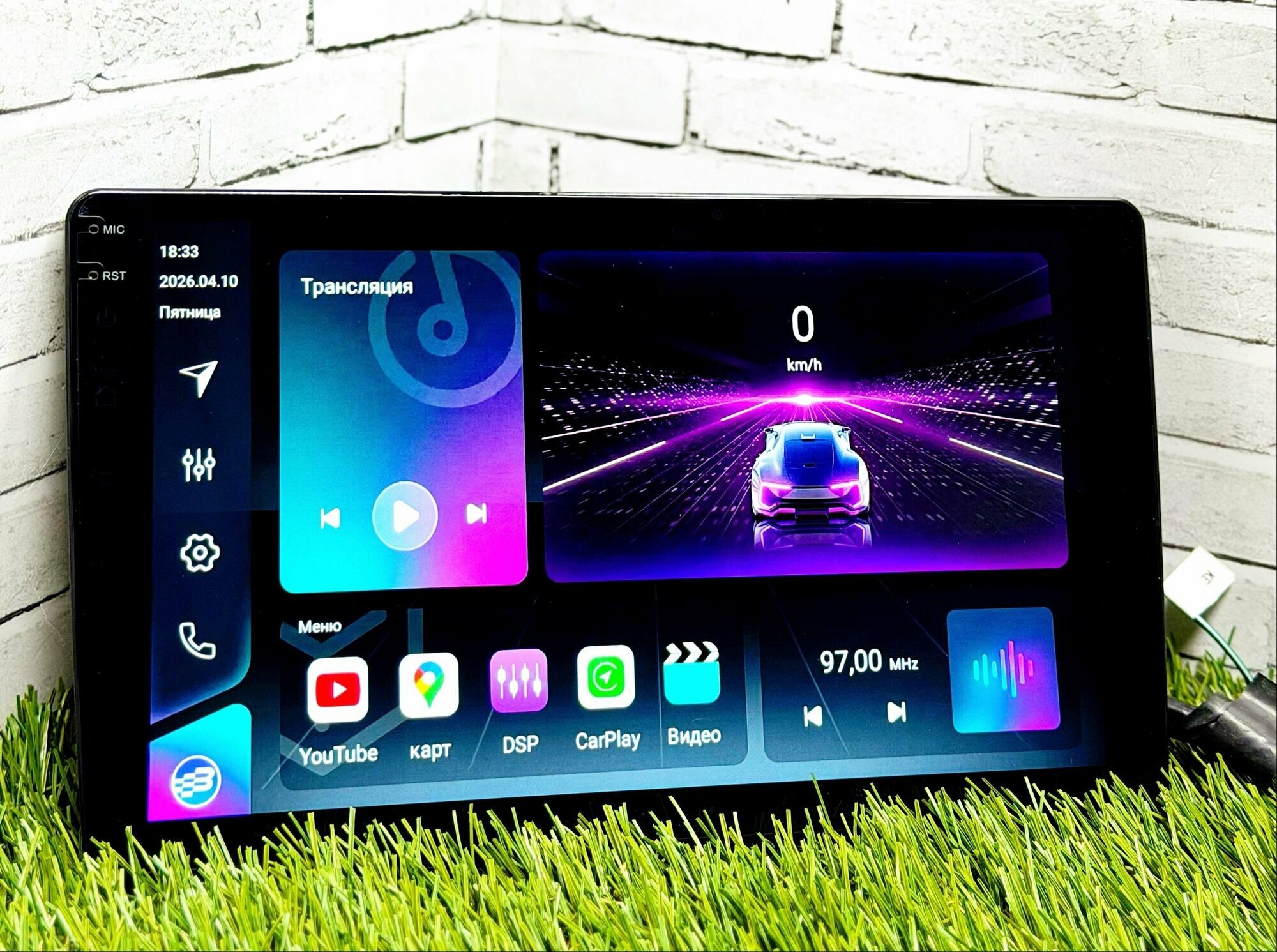 Автомагнитола Bos-Mini A6 – 8 ядерный процессор, 4+64 ГБ, Android 9, Sim-карта, кулер с охлаждением, GPS, Wi-Fi, BT
