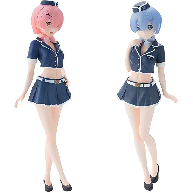 Фигурки унисекс SEGA Rem and Ram из Re Zero Starting Life In Another World