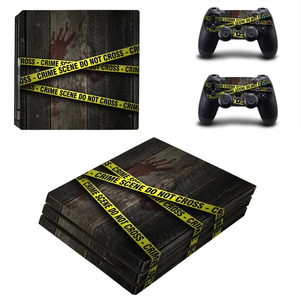 Виниловые безопасные наклейки Sony PlayStation 4 pro -2