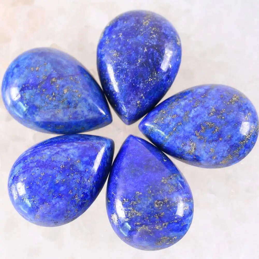 Бусины кабошон опл оникс BUYERSHOME 5 шт Blue Lapis