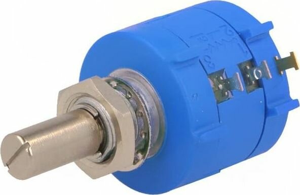BOURNS 3590S-2-102L Потенциометр: осевой, многооборотный, 1кОм, 2Вт, 5%, 6,35мм, IP40, 1шт