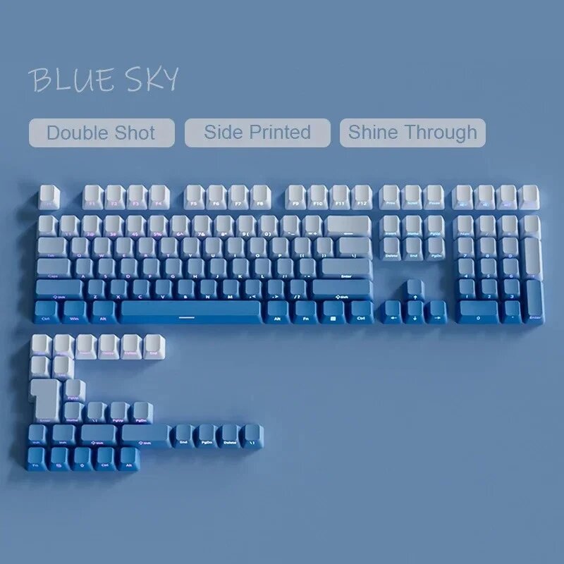 Кейкапы Blue Sky Sky Blue Double Shot для механической клавиатуры