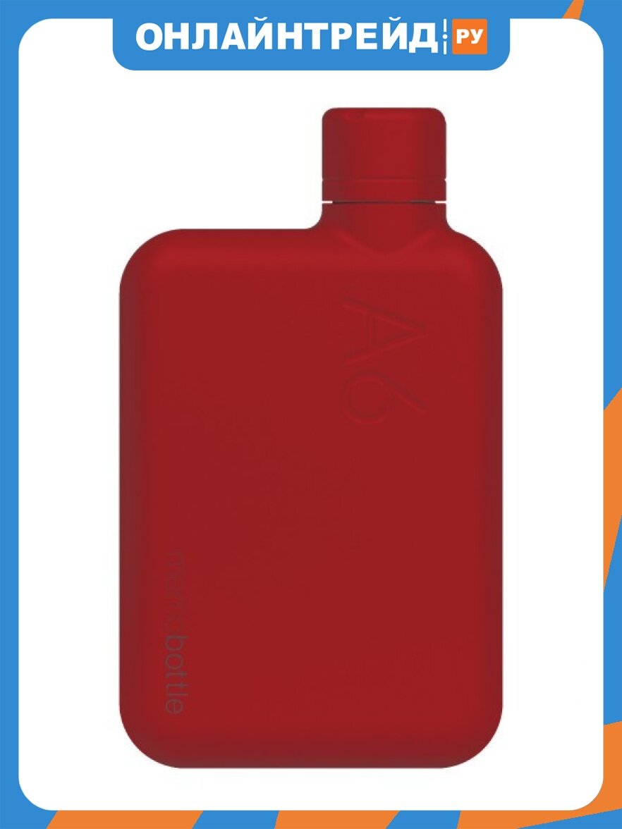 Бутылка для воды Memobottle A6, из нержавеющей стали, красный