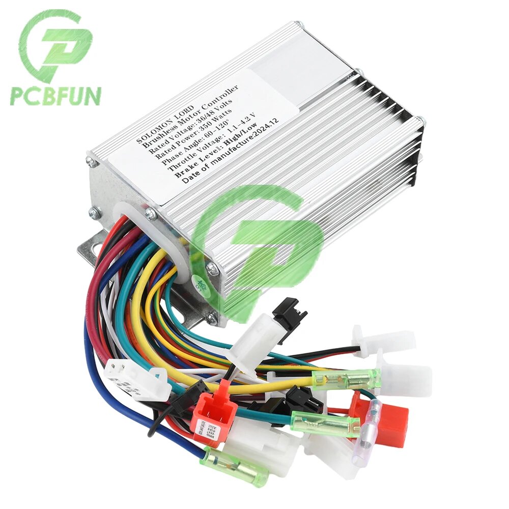 Контроллер для электровелосипеда pcbfun 350 Вт 36/48 В Square Wave