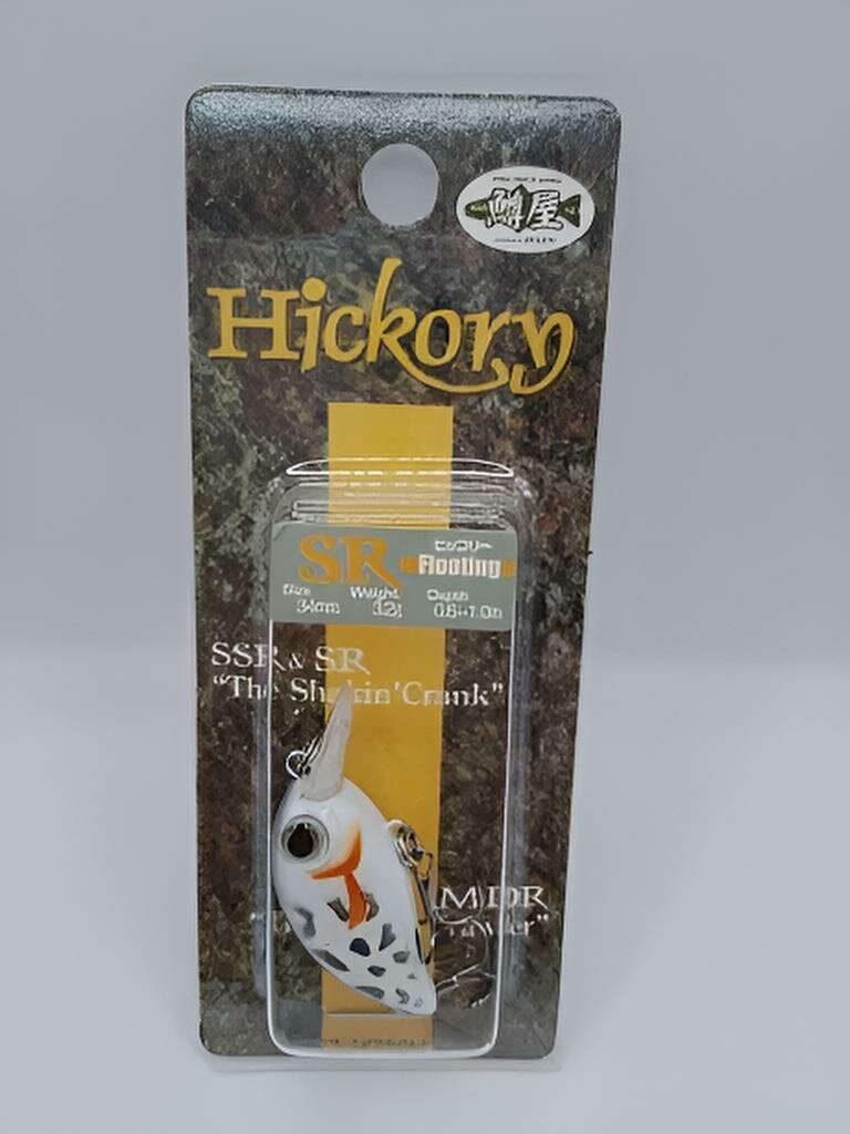 Воблер ZipBaits "Hickory", 3.2г, плавающий, белый/черный/оранжевый
