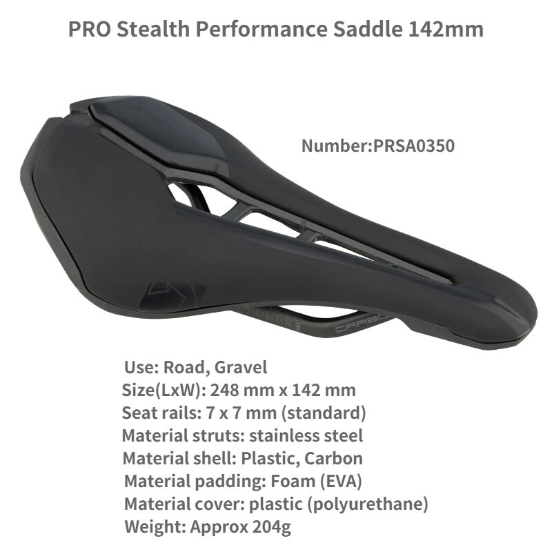 Седло PRO Stealth Performance для дорожного велосипеда Performance 142