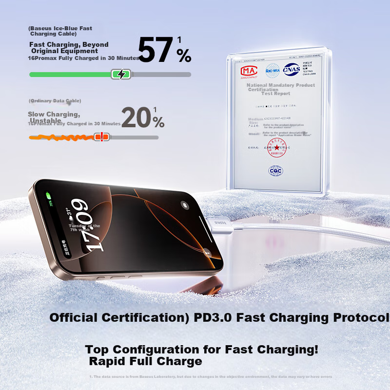 Baseus двойной кабель Type-C PD100W быстрая зарядка 1 м синий совместимость с Huawei Honor Xiaomi Apple Цвет：PD100W